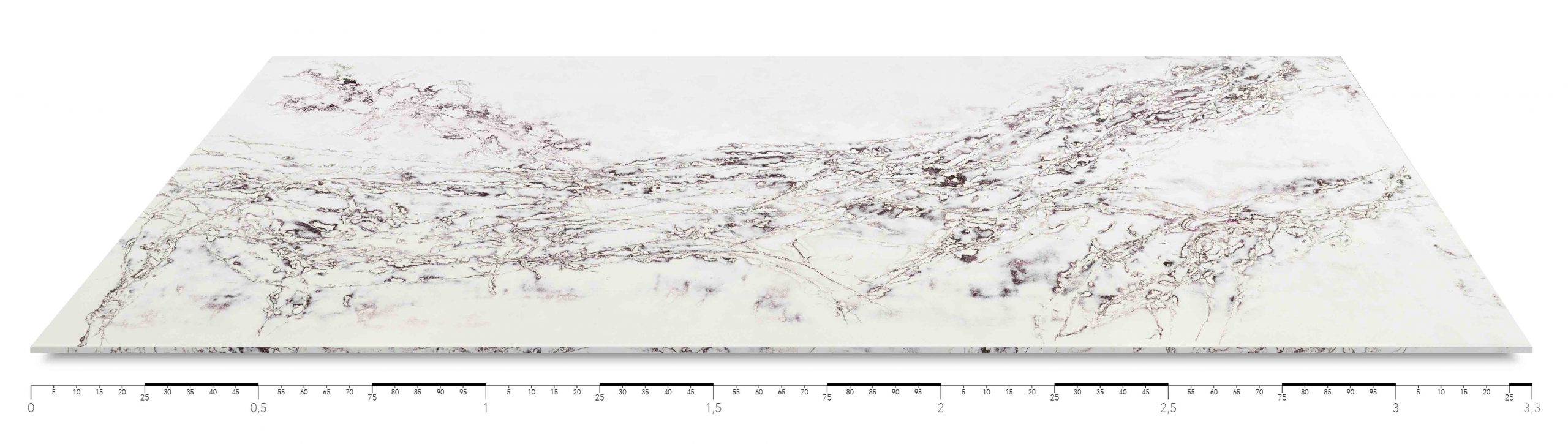 Ice Max Viola™ surfaces. Genesis, Quartz Collection. Compac